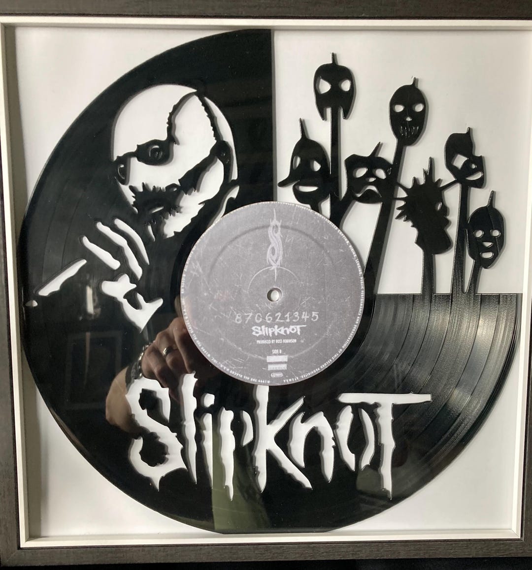 Handmade Slipknot Vinyl Record Art | Upcycled Heavy Metal Decor - Etsy UK