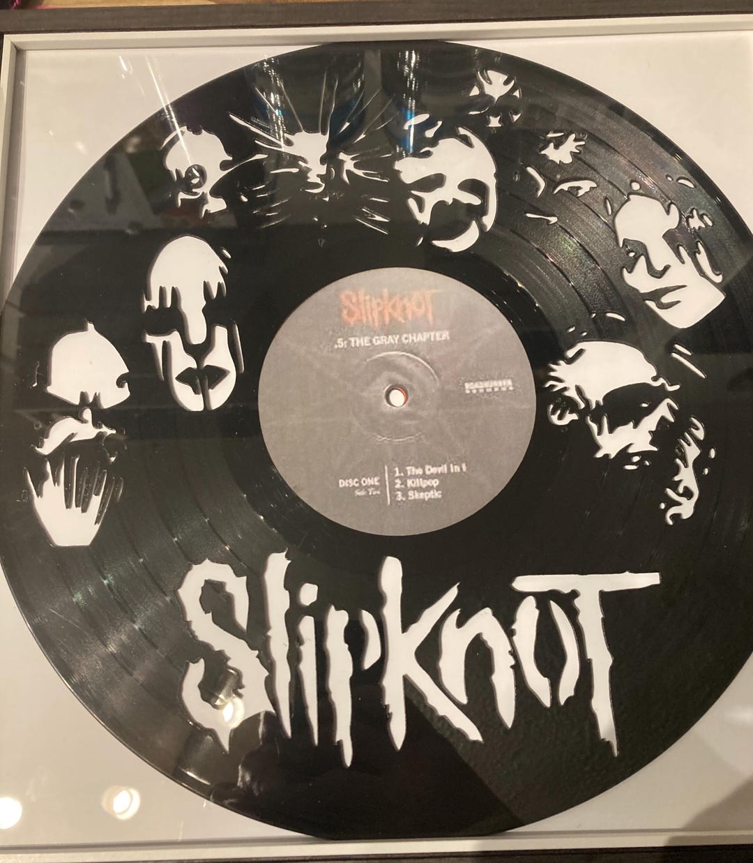 Slipknot Masks Fan Art Wall Decor Hanging Upcycled 12 Inch Record Album ...