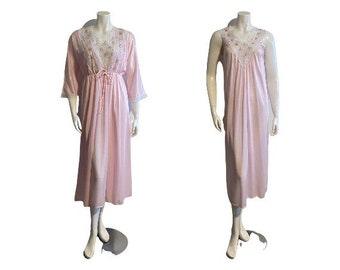 Pink Peignoir Set - Etsy