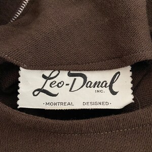 Vintage Brown Dress 1960s Leo Danal - Etsy