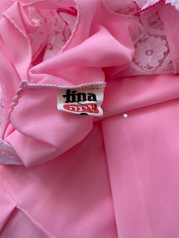 Vintage Pink Nightgown 1970s Tina - Gem