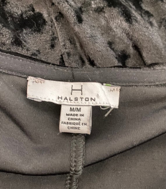 Vintage Black Velvet Dress 1990s Halston - Gem