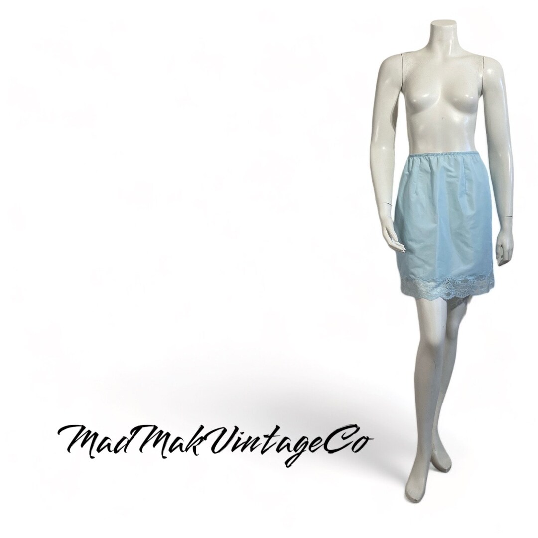 Vintage Pale Blue Half Slip 1960s Hollywood Vassarette by Munsingwear ...