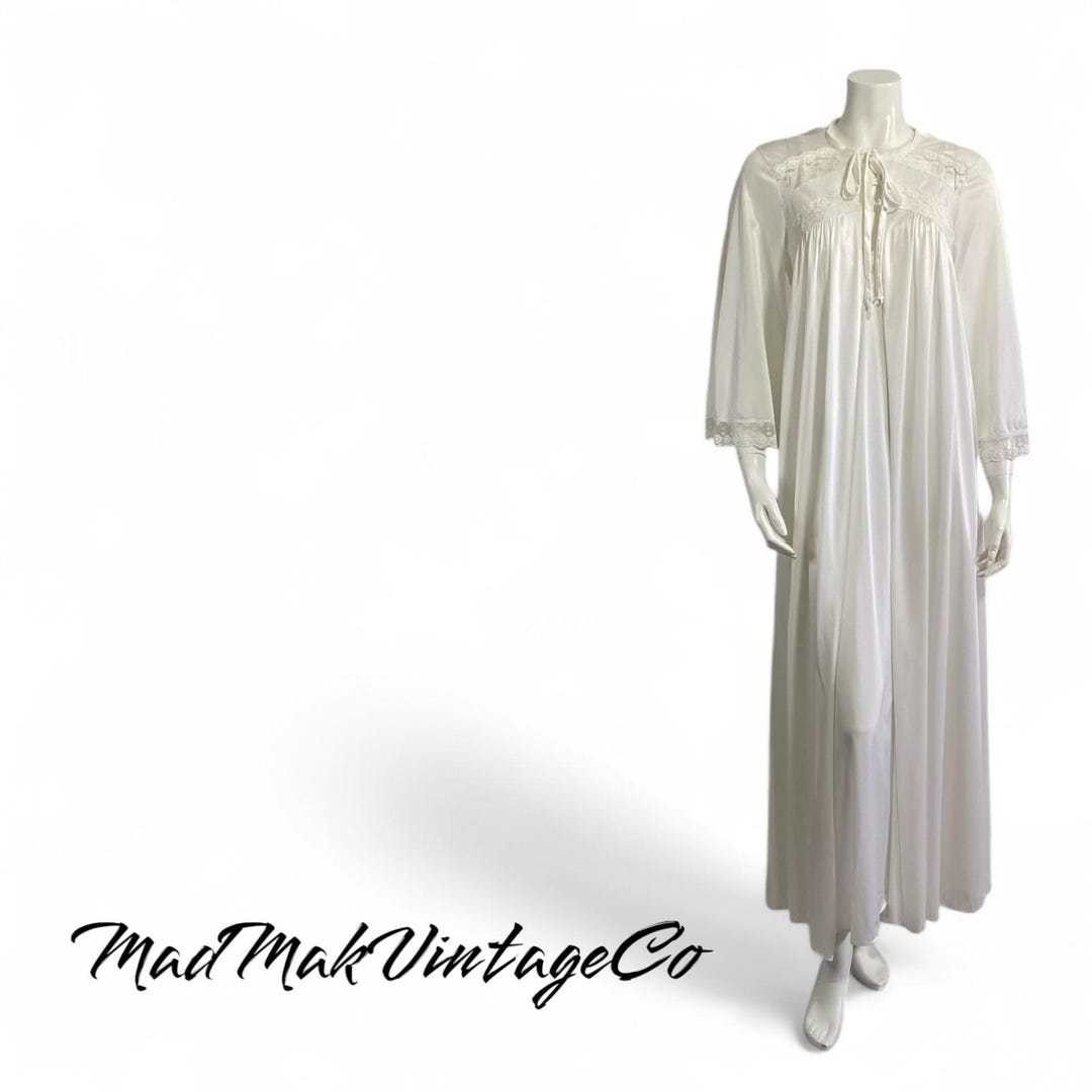 Vintage White Peignoir Set 1970s Ilise Stevens - Etsy