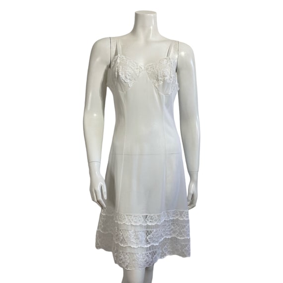Vintage White Full Slip 1960s Vintage Lingerie - Gem