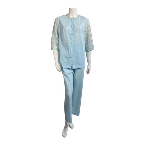 Vintage Blue Pyjama Set / 1950s / Vanity Fair / Label… - Gem