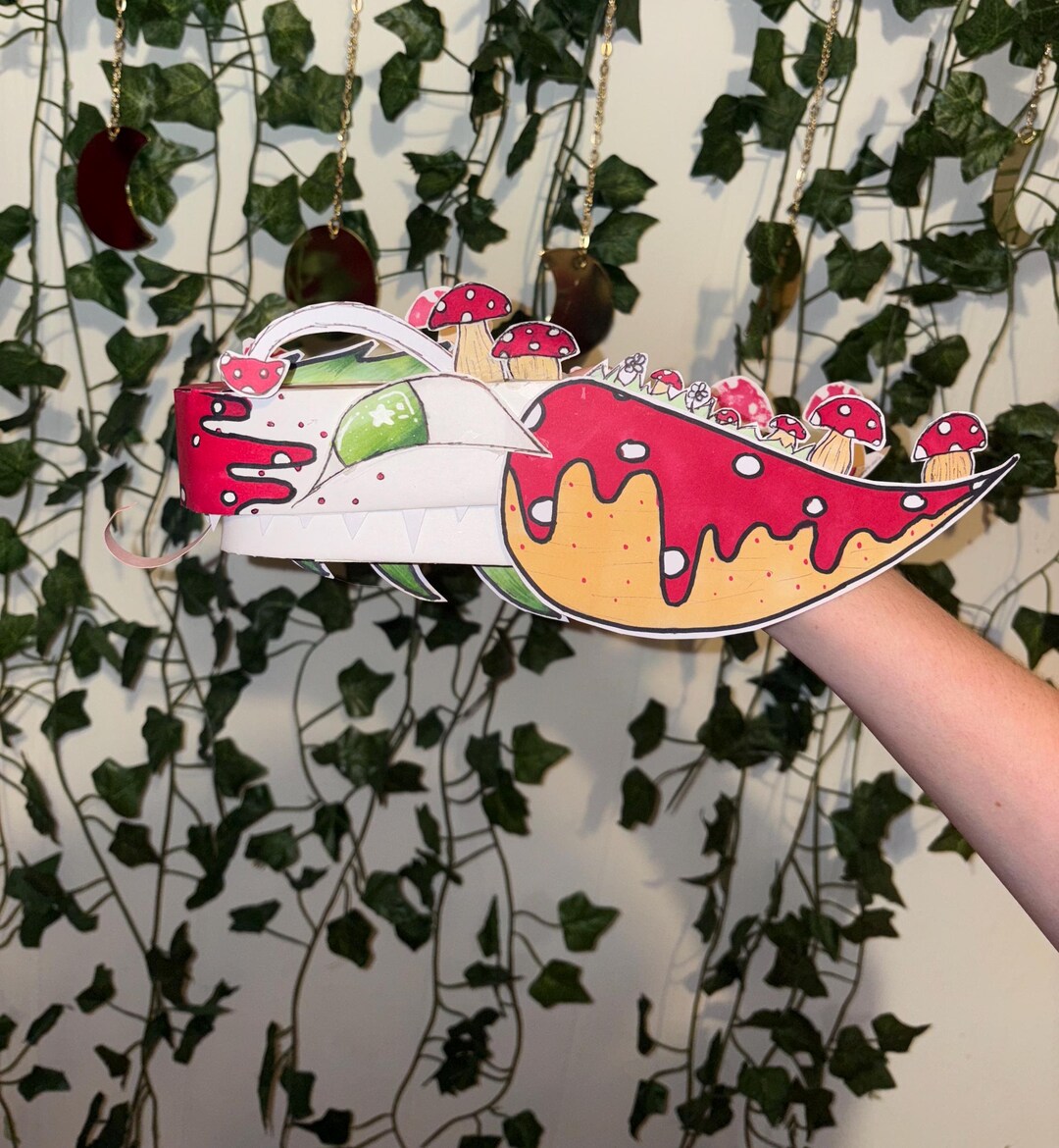 Mushroom Dragon Puppet - Etsy