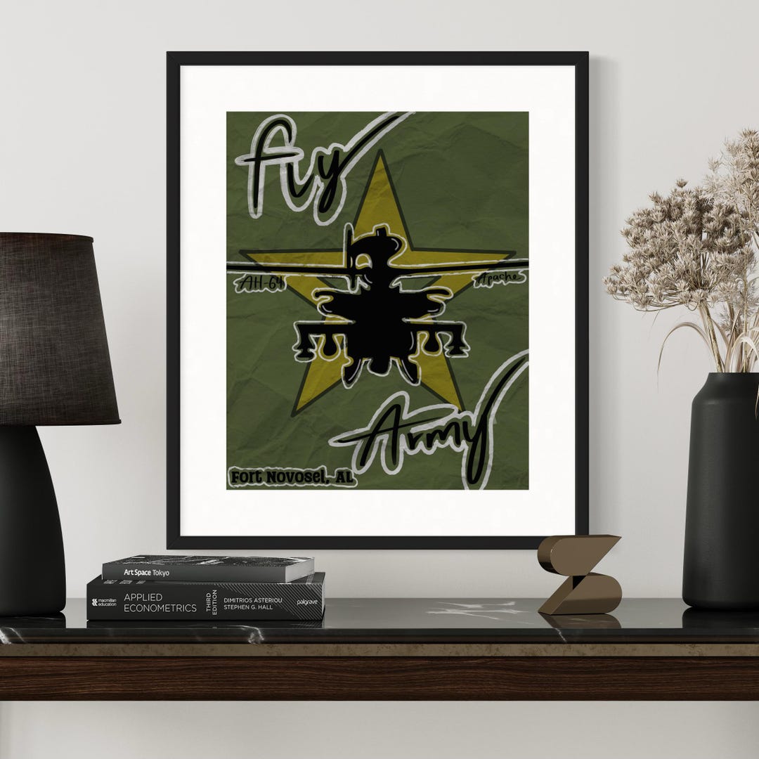Fly Army Aviation — Apache (dark Green) Fort Novosel, AL - Etsy