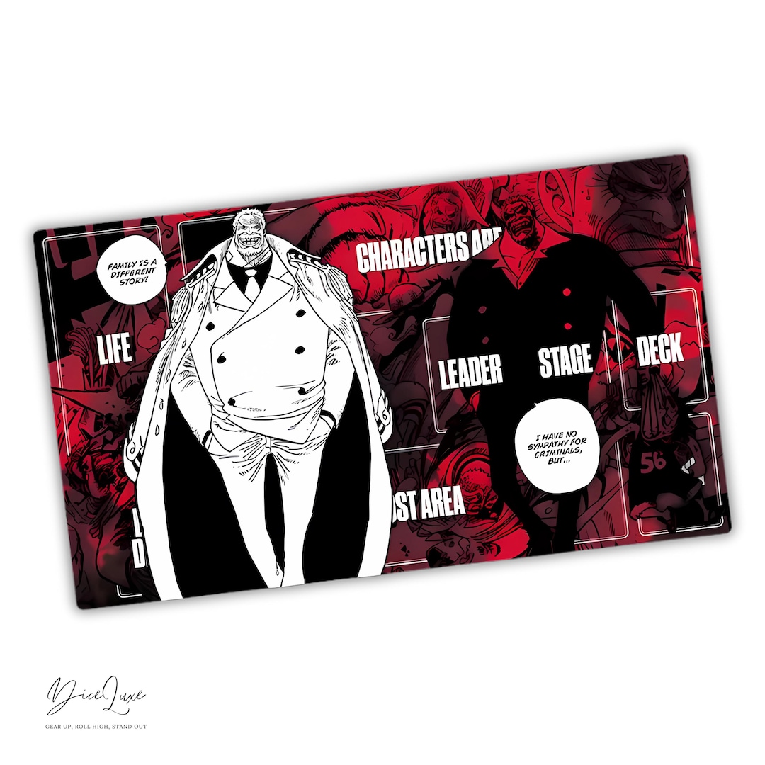One Piece TCG Playmat With Zones | Gear 5 Luffy Vs Whitebeard Anime Mat ...