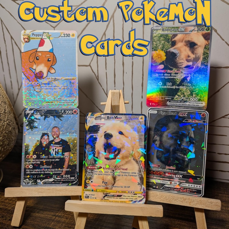 Custom Pet Pokémons Card - Etsy