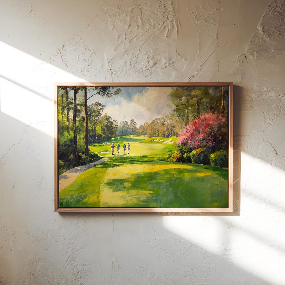 Augusta National Golf Art – the Masters Golf Painting, Azaleas ...