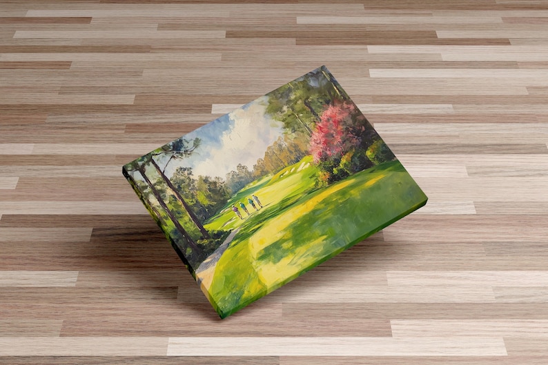 Augusta National Golf Art – the Masters Golf Painting, Azaleas ...