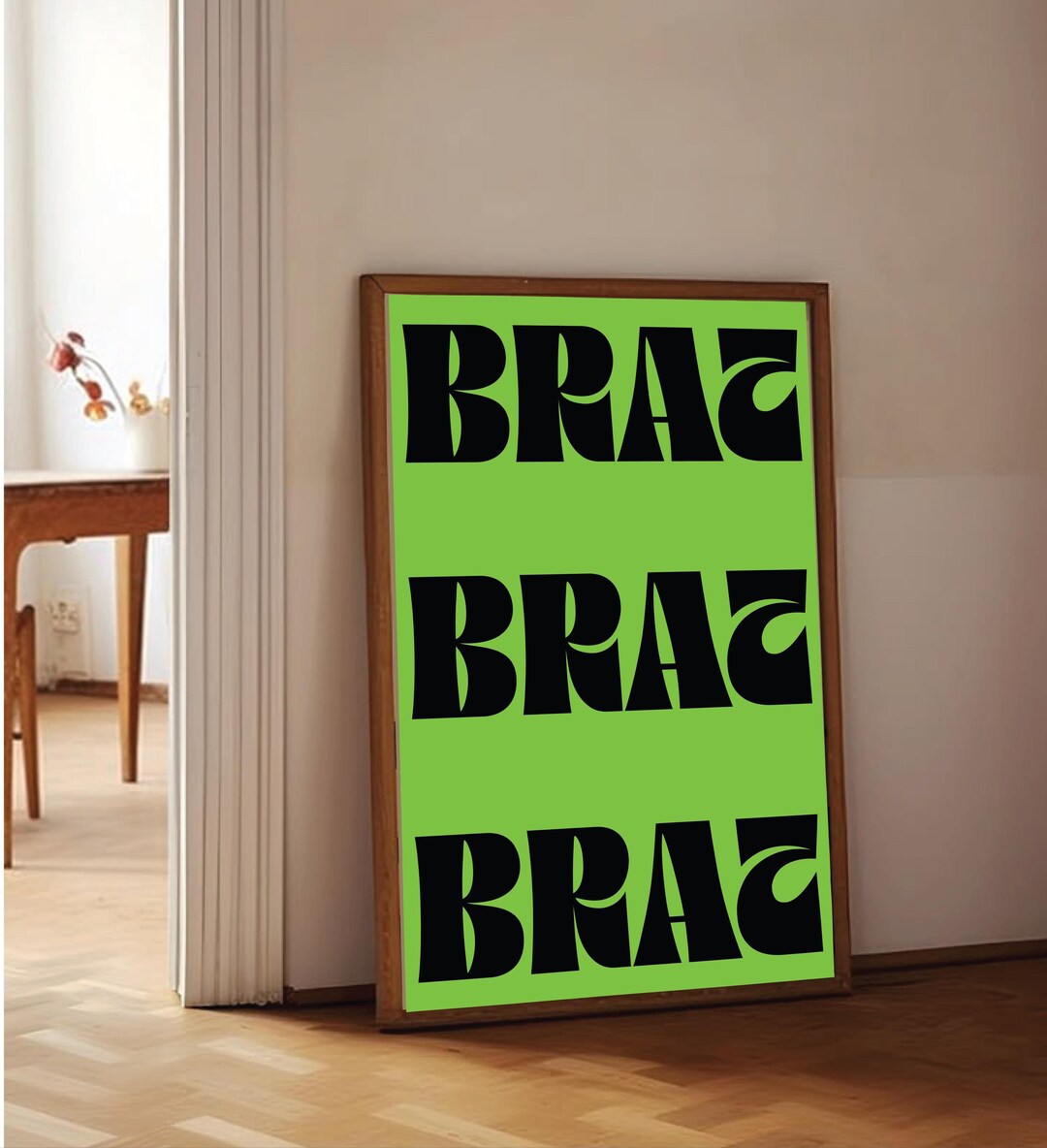 Green and Black Brat Poster/wall Art for Home Decorations - Etsy