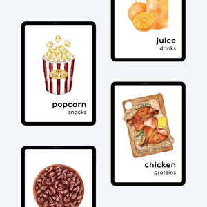 FOOD GROUPS FLASHCARDS | Educational Printable Cards | Montessori Pre ...
