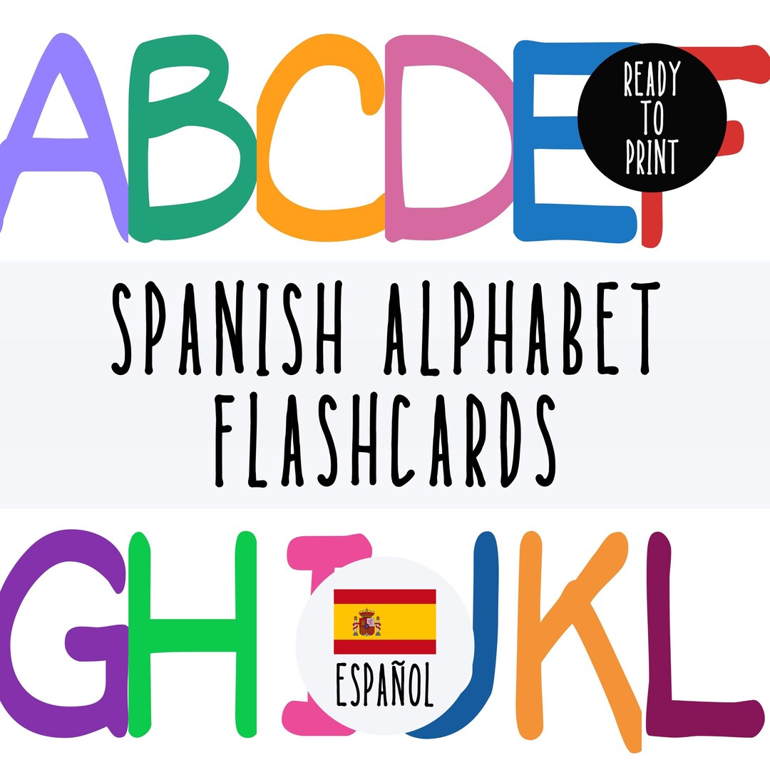 ALPHABET FLASHCARDS | Abcs | Spanish Learning Resources | Montessori ...