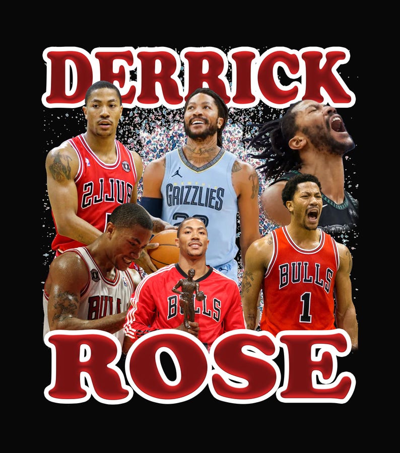 Derrick Rose Png - Etsy