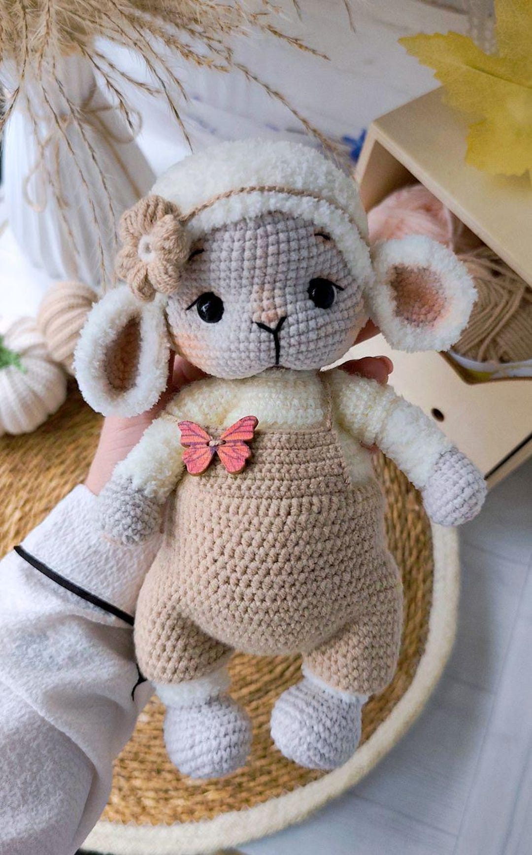 Handmade Crocheted Lamb Toy - Etsy