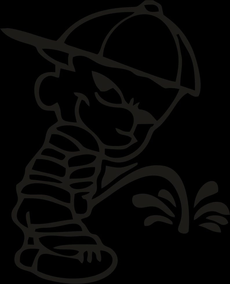 Logotipo de niño orinando .svg .pdf .png archivo Cricut SVG - Archivo ...