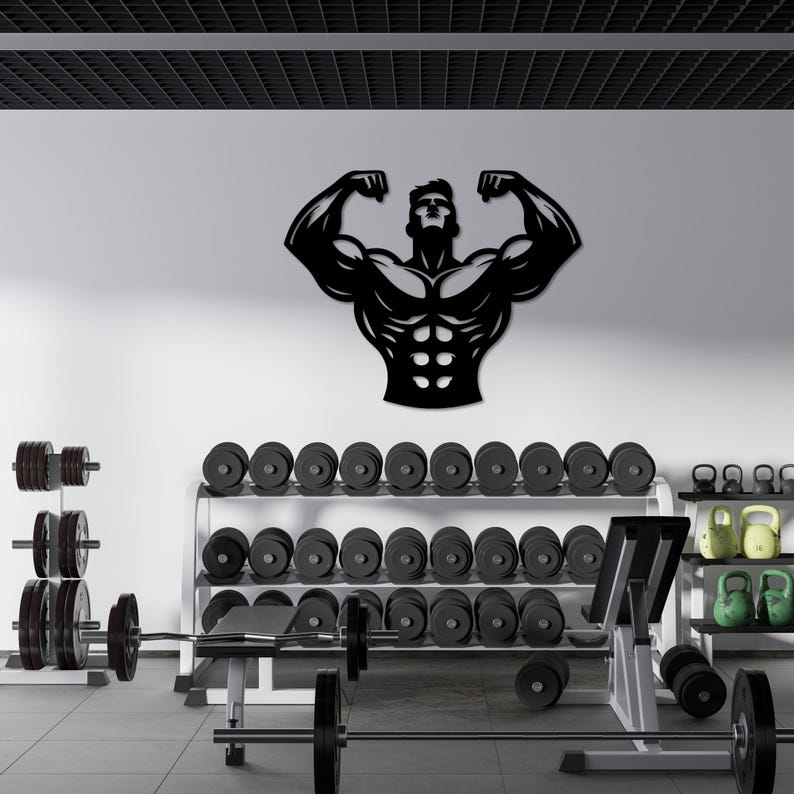 Gym Wall Art, Metal Wall Hanging, Gym Sign, Gym Decor, Gym Motivation ...