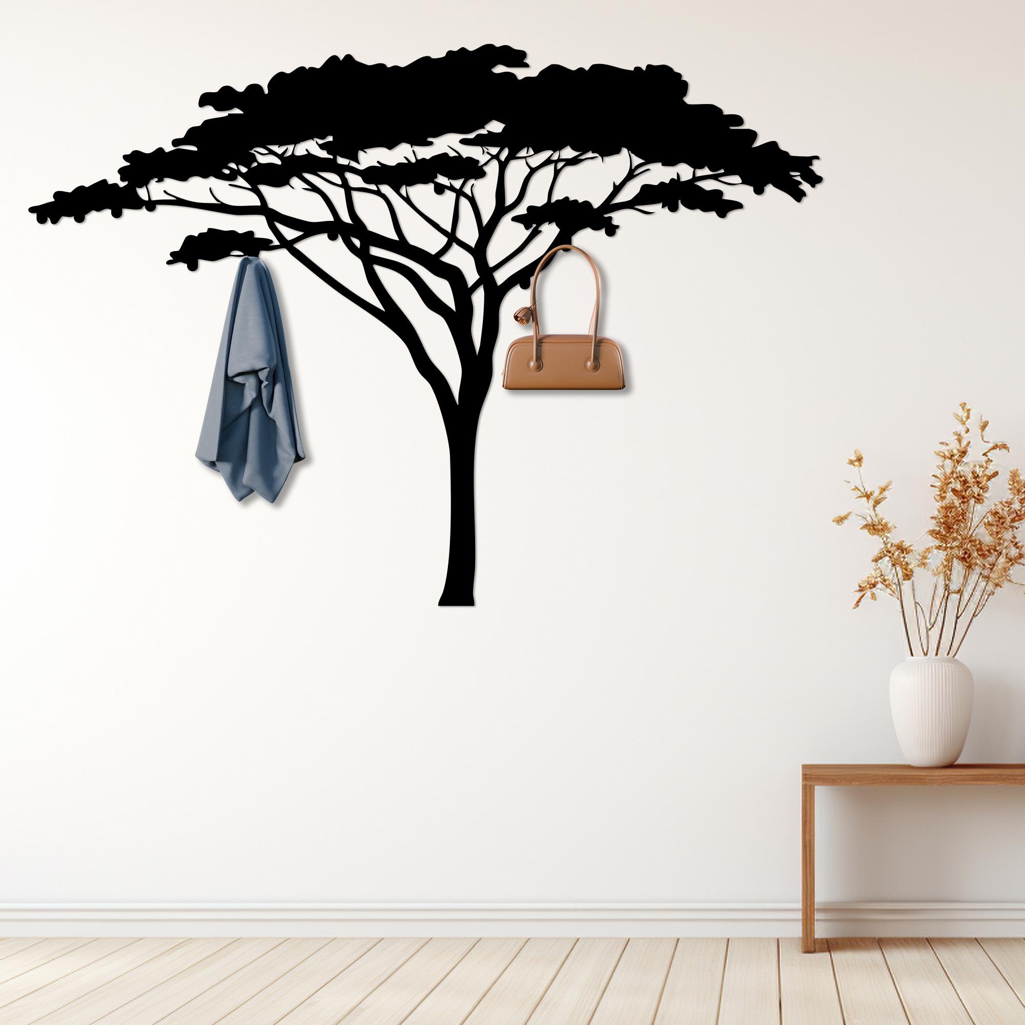 Metal Tree Wall Hooks, Tree Metal Coat Rack, Tree Hat Rack, Backpack ...