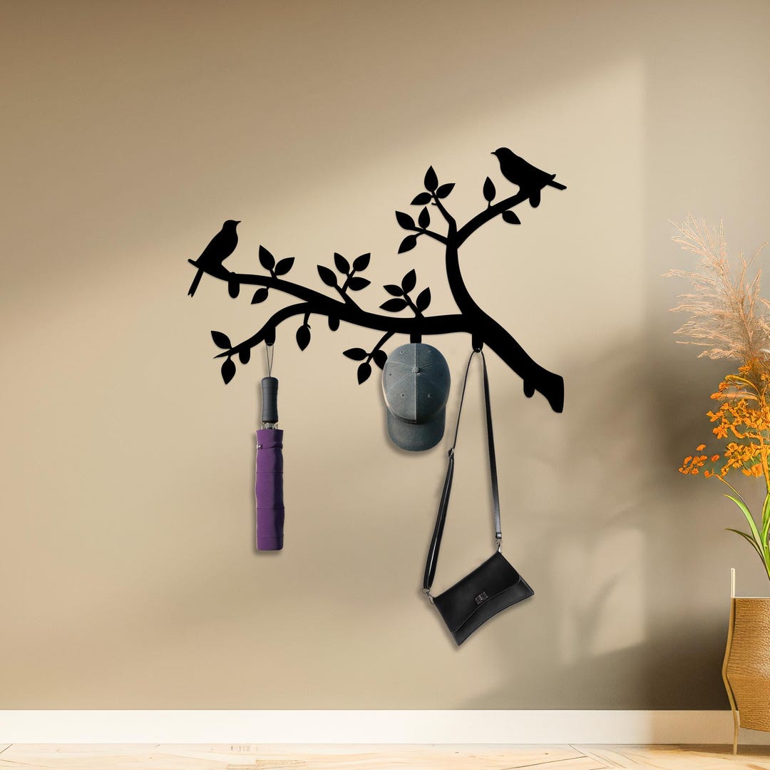 Tree Branch Metal Wall Hook, Coat Rack, Tree Lover Gift, Clothes Hook ...