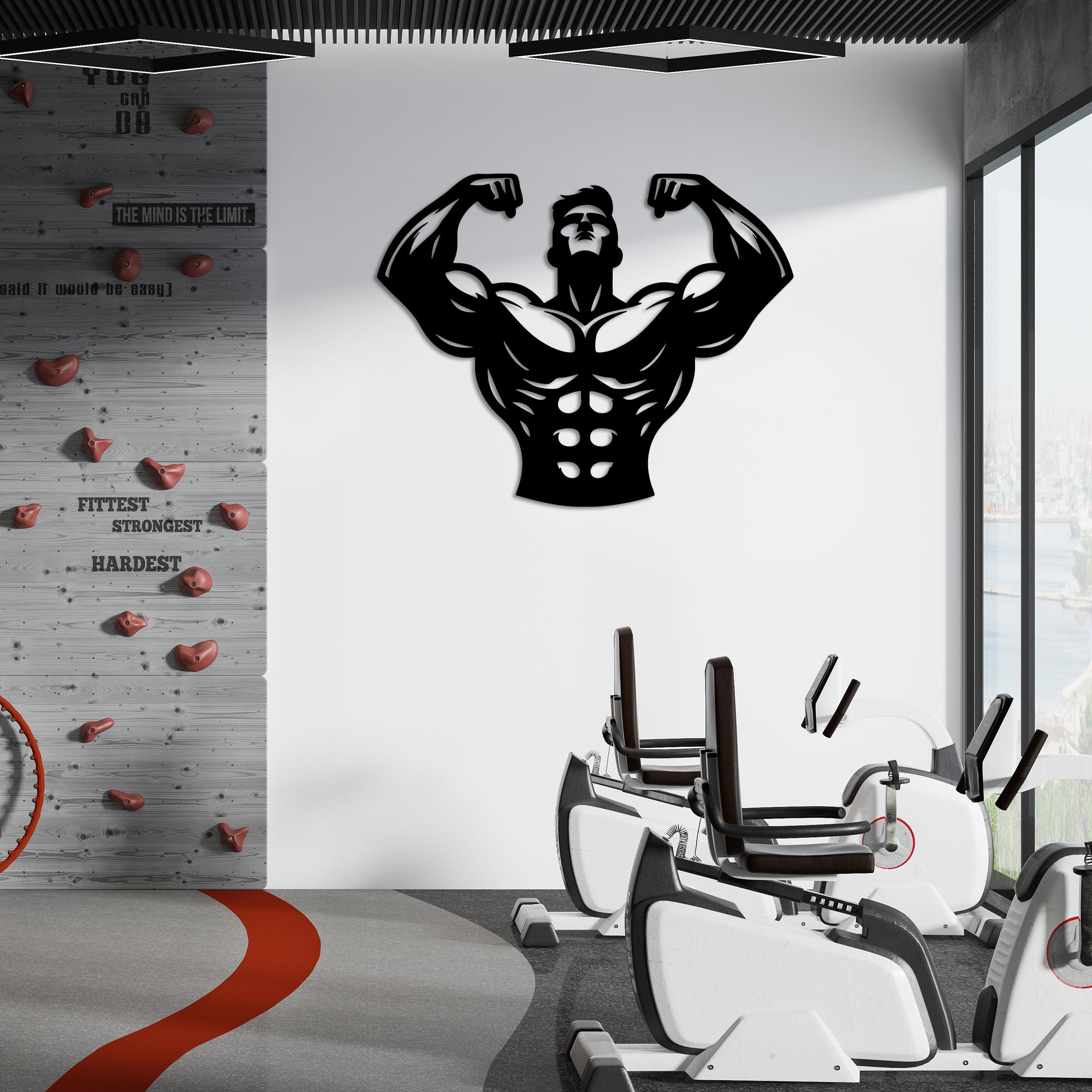 Gym Wall Art, Metal Wall Hanging, Gym Sign, Gym Decor, Gym Motivation ...