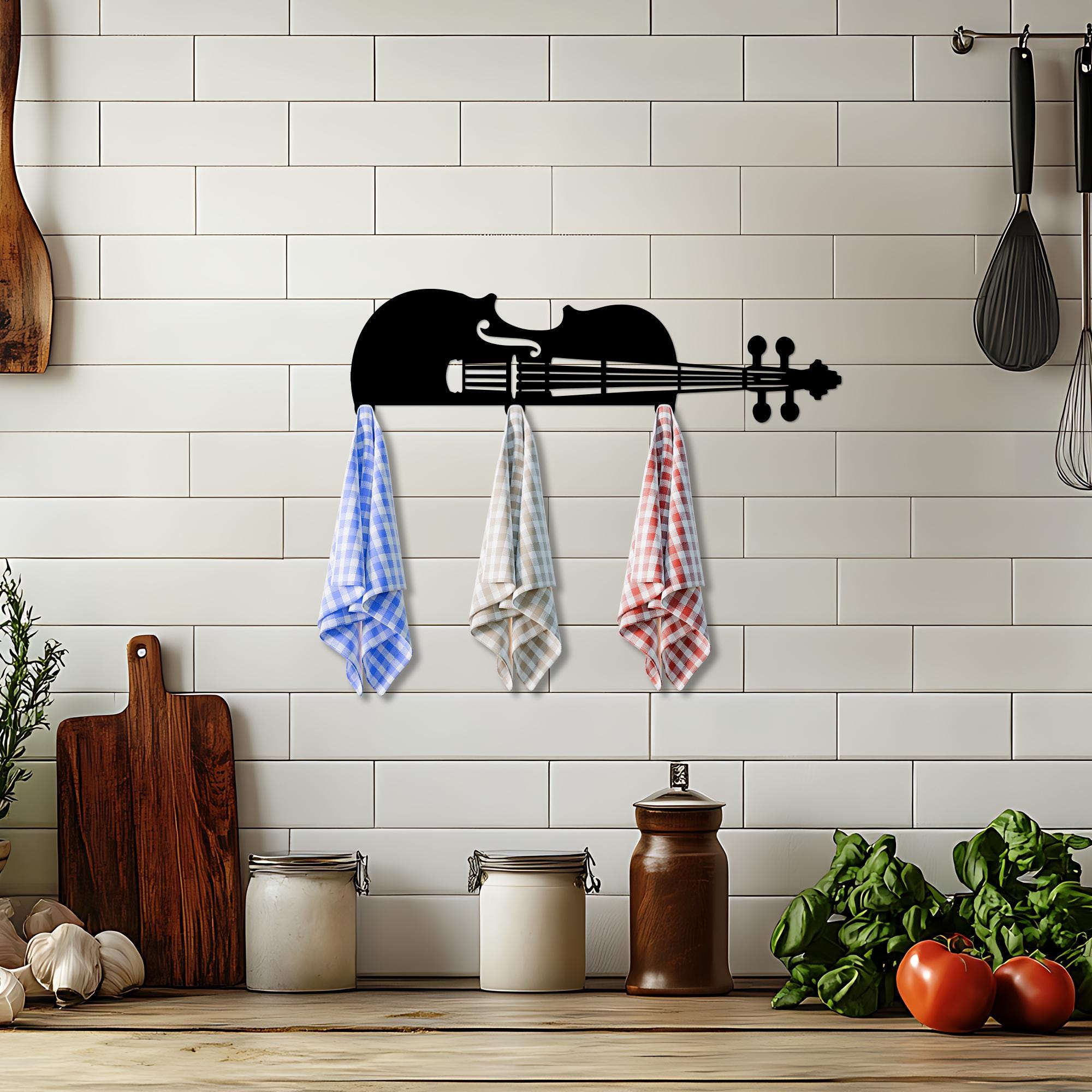 Music Room Metal Wall Hanger, Metal Violin Wall Art, Music Lover Gift ...