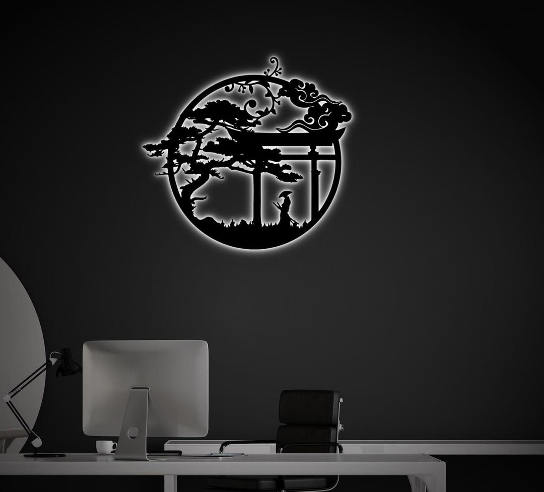 Japanese LED Wall Decor, Housewarming Gift, Best Japanese Gift, Asian ...