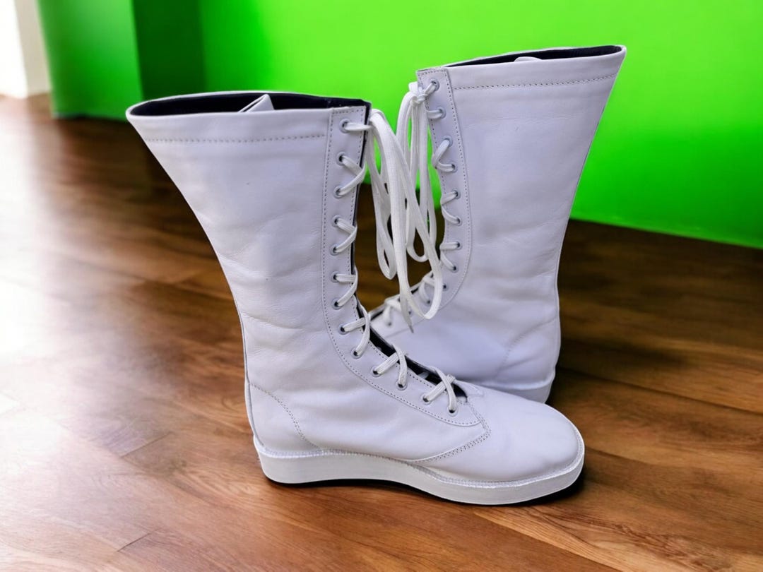 Men Wrestling Boots | Pro Wrestling Boots | Leather Wrestling Shoes ...