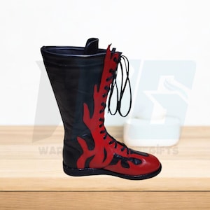 Men Wrestling Boots | Pro Wrestling Boots | Leather Wrestling Shoes ...