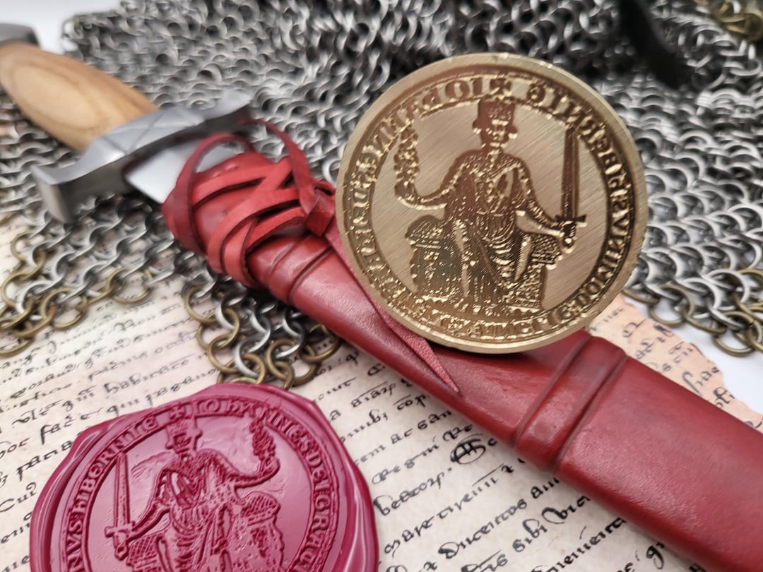 King John "lackland" of England - Historical Wax Seal From the 12th ...