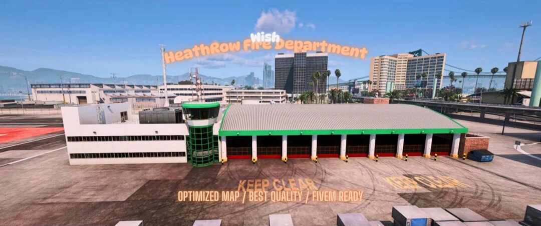 Feuerwache Heathrow | MLO | FiveM-fähig | Optimiert | Beste Qualität ...