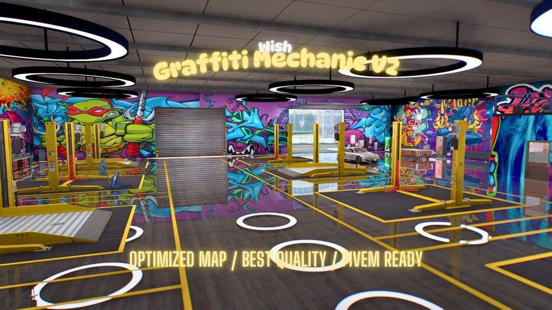 Graffiti-Mechaniker V2 | MLO | FiveM-fähig | Optimiert | Beste Qualität ...