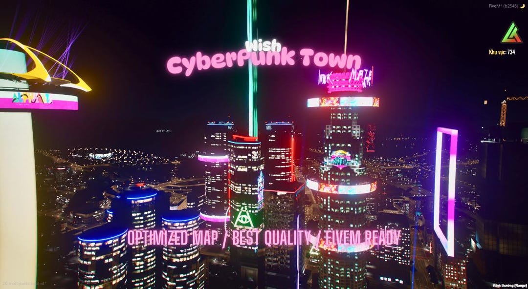 Cidade Cyberpunk | OML | FiveM pronto | Otimizado | Melhor qualidade ...