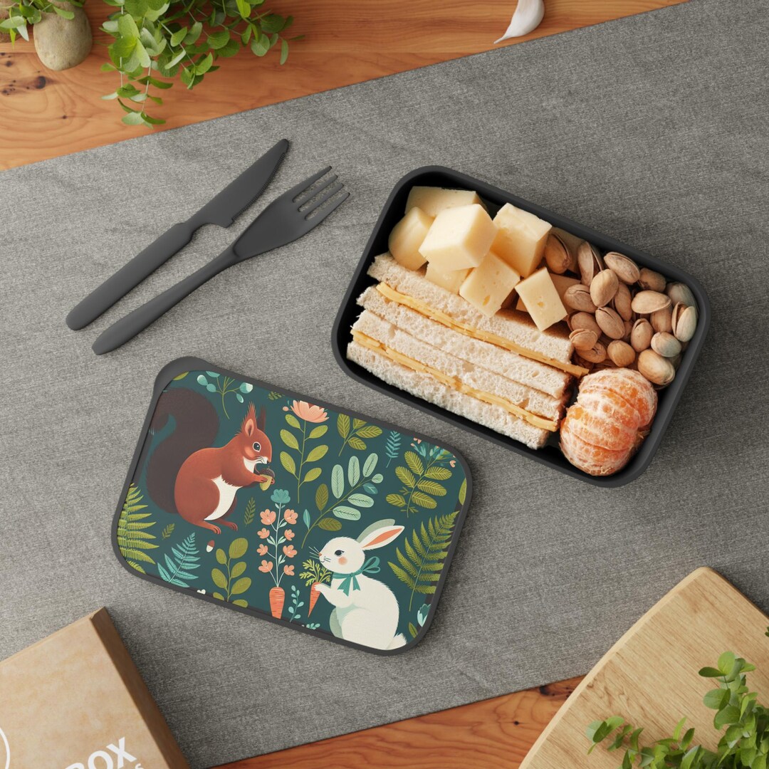 Whimsical Animal Bento Box, Cute Lunch Container for Kids, Eco-friendly ...