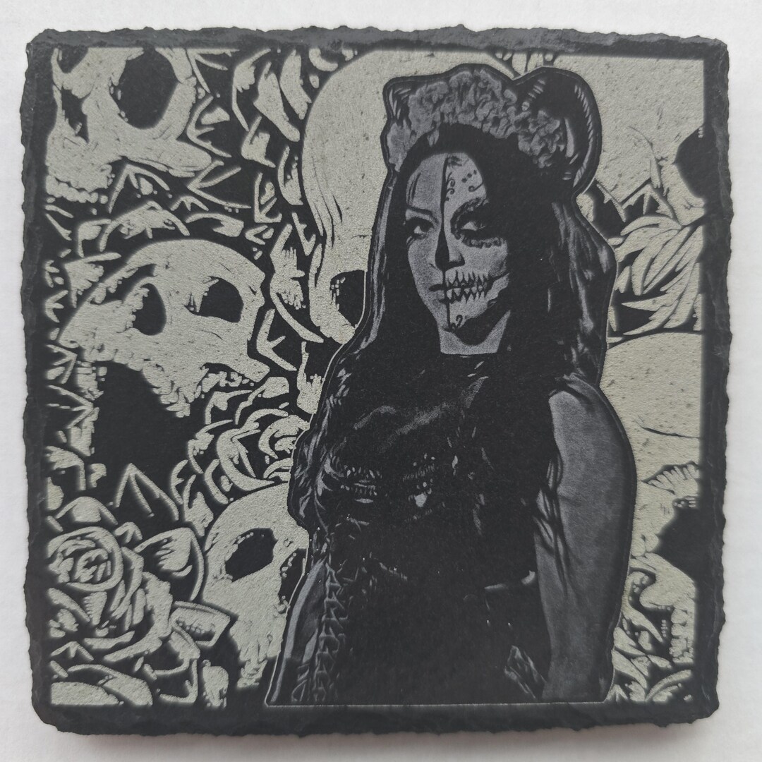 Stephanie Vaquer Slate Coaster Set - Etsy
