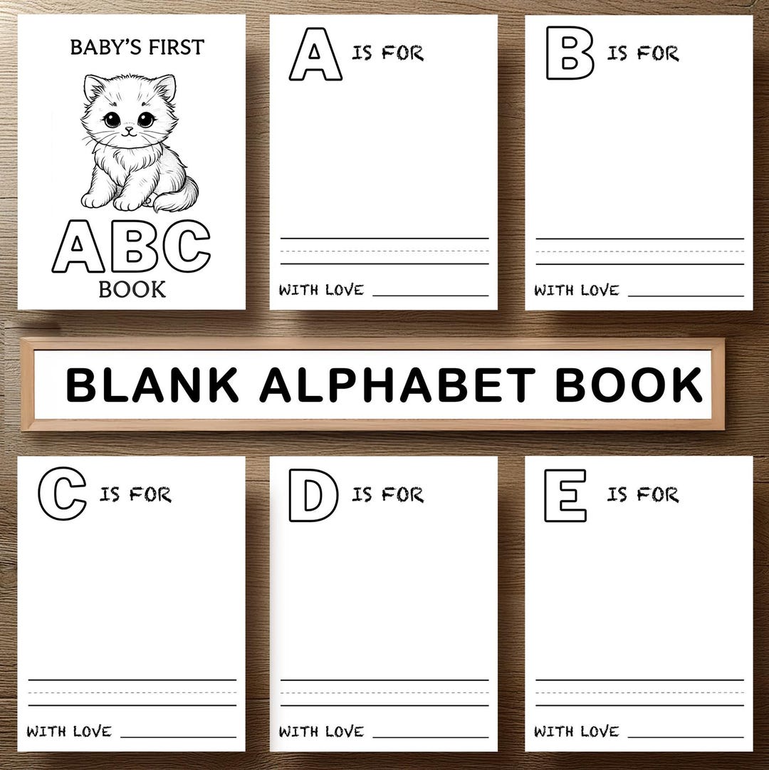 Baby's First ABC Book, Blank Alphabet Book, Baby's First Alphabet Book ...