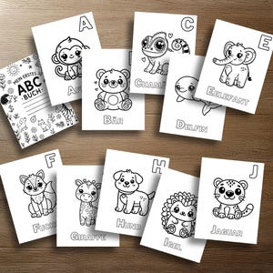 German Alphabet Coloring Book: ABC Animals, Preschool Learning (PDF ...