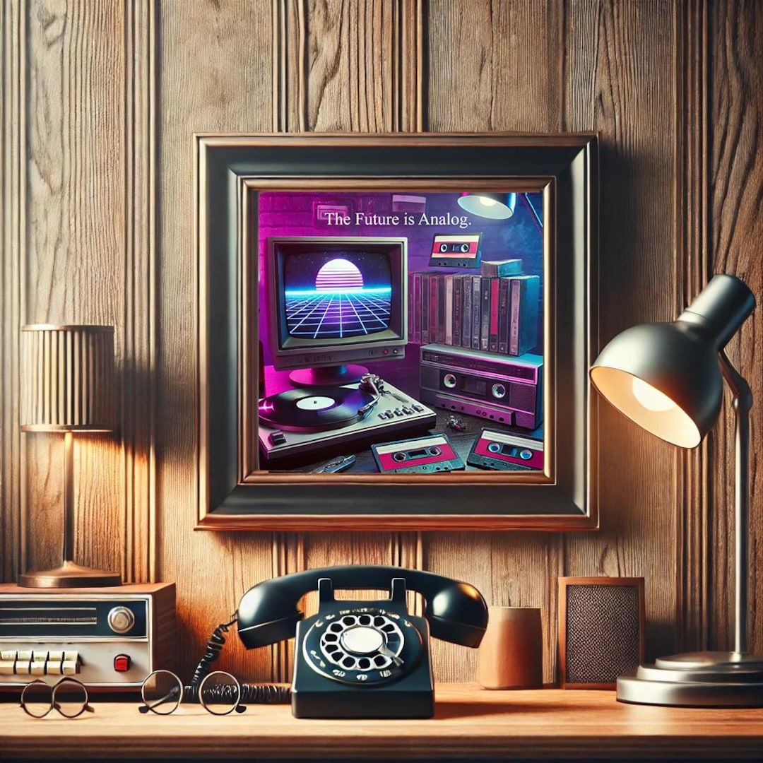 The Future is Analog – Retro Tech Printable Wall Art - Etsy