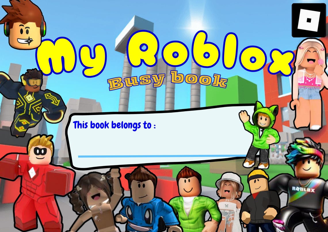 Roblox Theme Busy Books for Kids, Roblox, Busy Books, Interactive ...