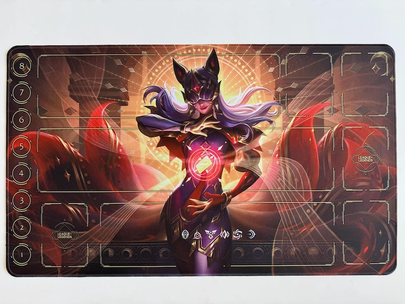 Playmat TCG - Riftbound - Ahri - 24 X 14 Po. (600 X 350 Mm) Stitched ...