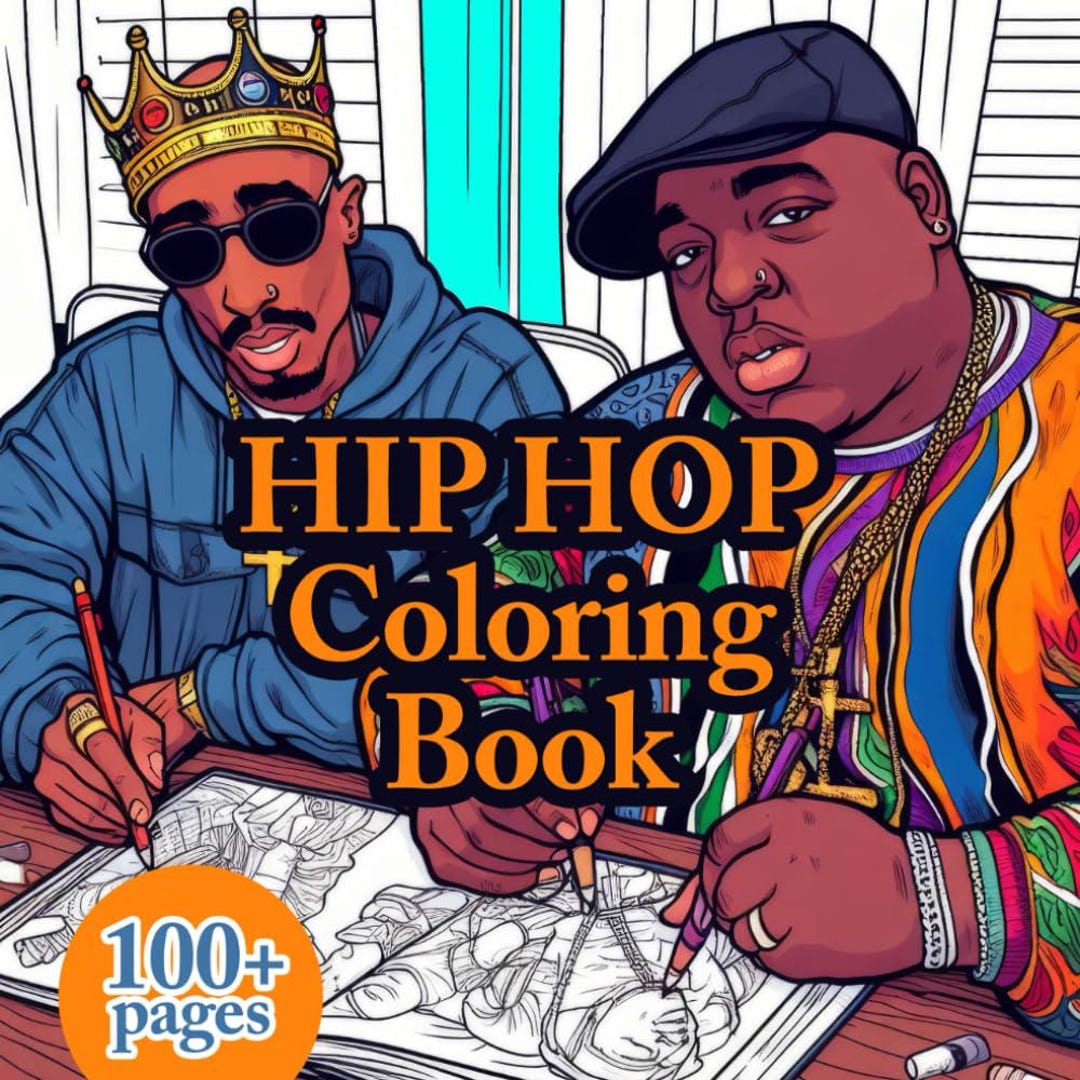 HIP HOP Coloring Book - Etsy