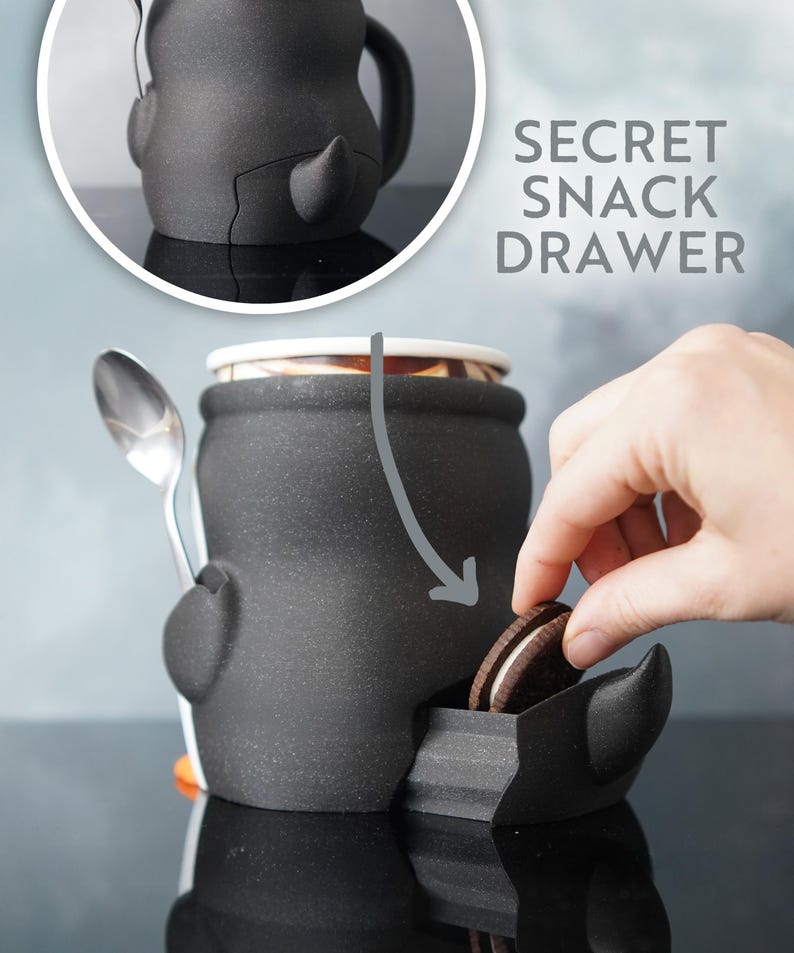 Pebbles Penguin Ice Cream Pint Holder – Cute 3D Printed Gift for Ice ...