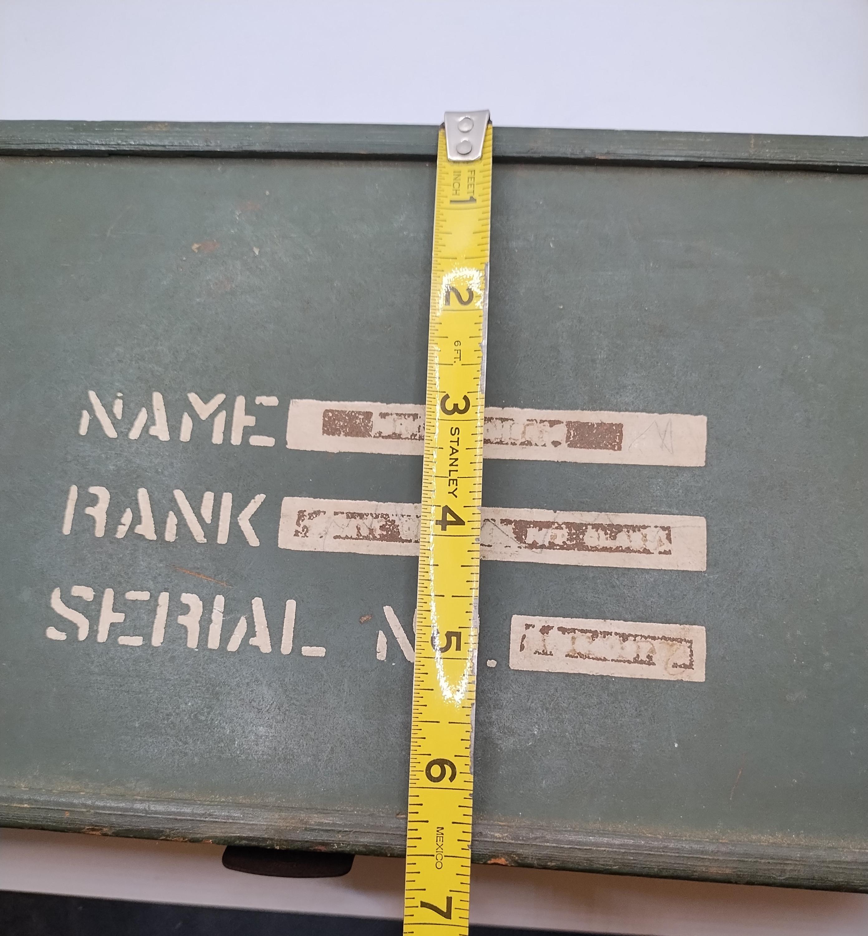 Vintage 1960's Hasbro GI Joe Green Wood Foot Locker Box - Etsy