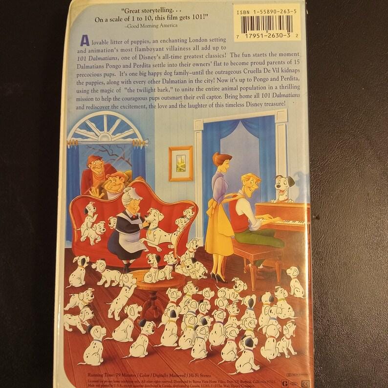 Disney's 101 Dalmations Black Diamond VHS Tape - Etsy