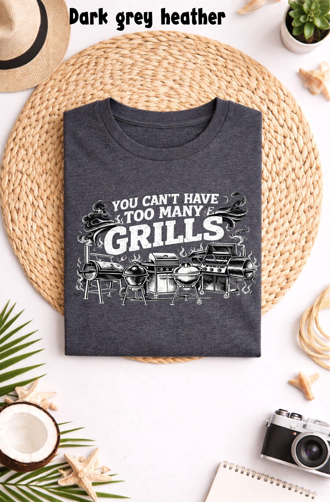 You Cant Have Too Many Grills T Shirt Funny BBQ Shirt Grill Master Tee ...