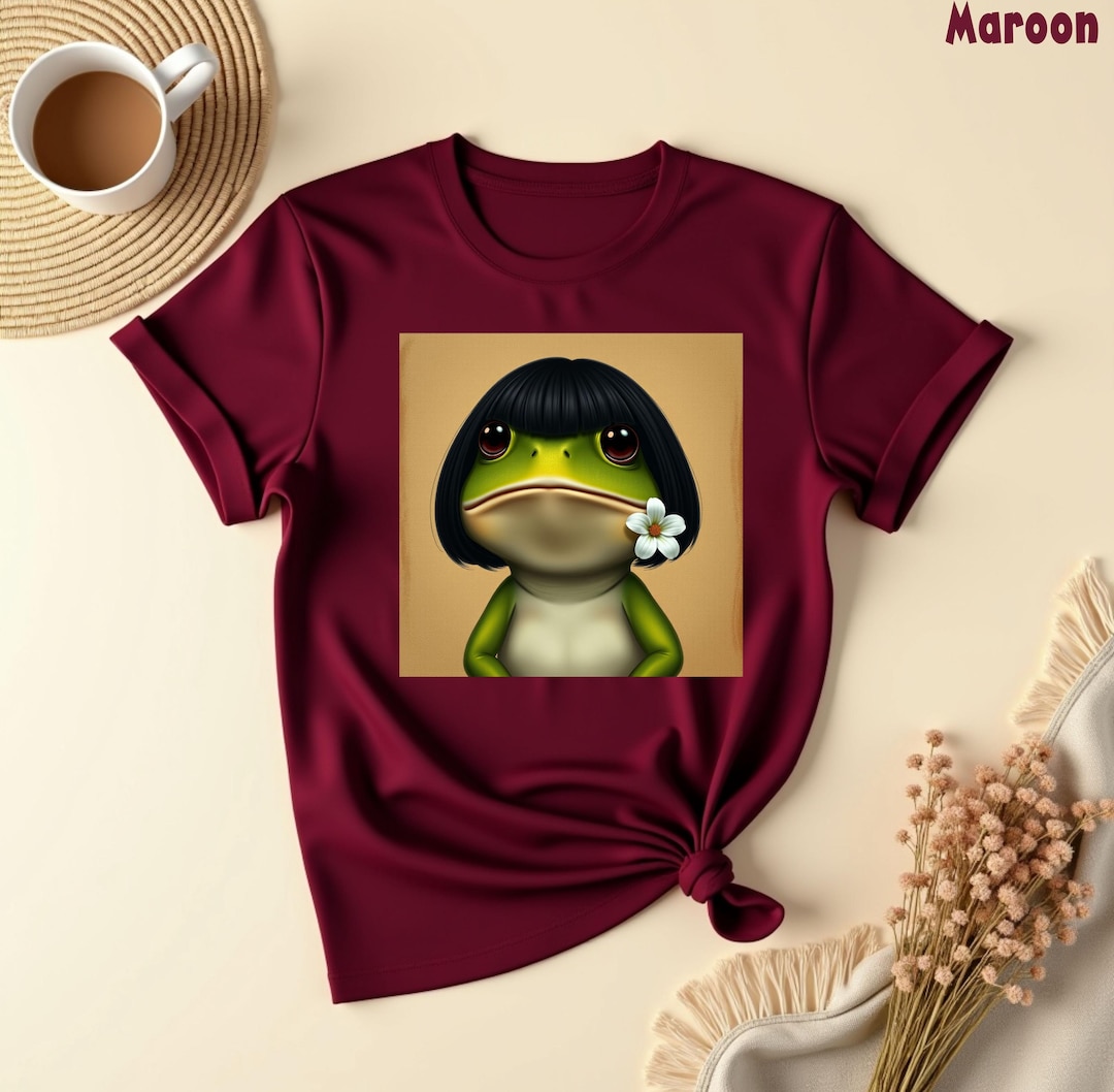 Funny Frog Bob Haircut Meme T-shirt for Men Women Kids Cute Frog ...