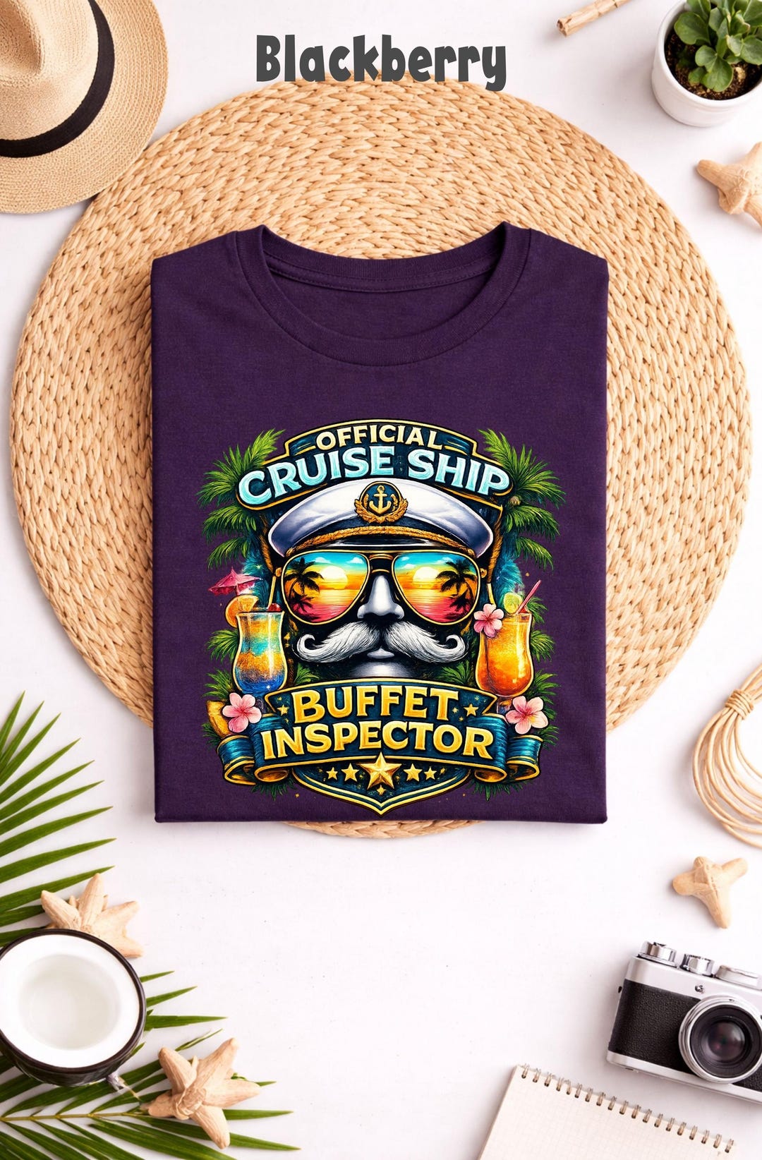 Cruise Ship Buffet Inspector Shirt, Funny Cruise Food Humor Tee ...