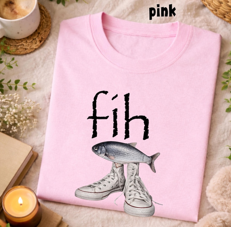 Fih Shoes Fish Funny Misspelled Fish Meme T Shirt Fih Calling Humor Tee ...