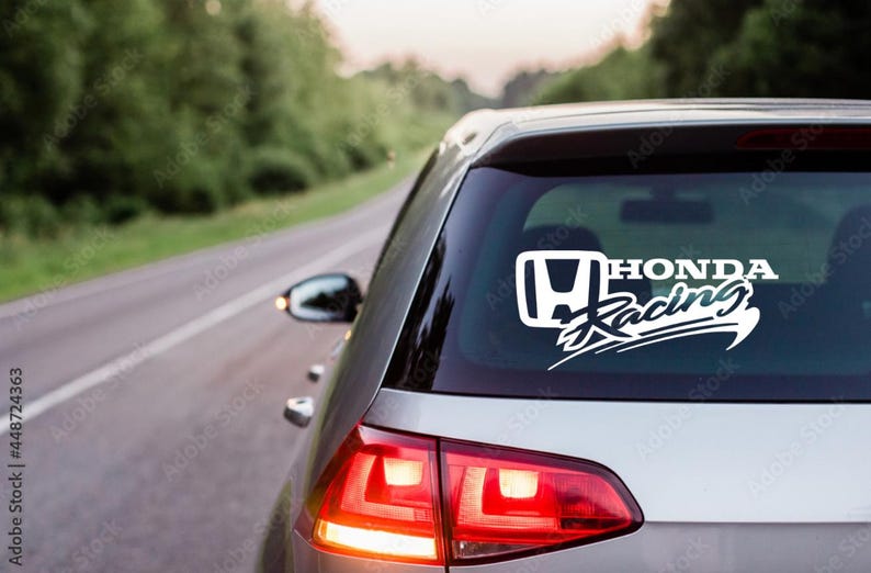 Honda Racing Decal - Etsy